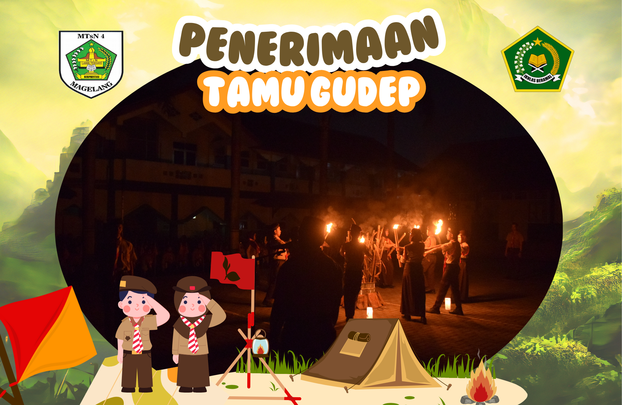 Penerimaan Tamu Gudep MTs Negeri 4 Magelang Tahun Pelajaran 2025/2026 ...